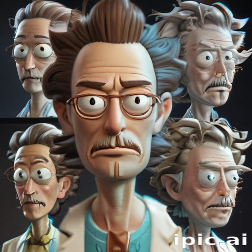 Quirky Scientist Character Design Featuring Unique Expressions and ...