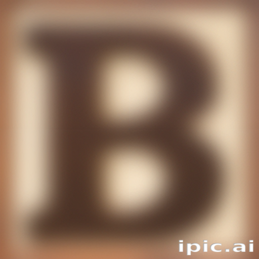 A Blurry Image Featuring a Large, Bold Letter B in Focus.