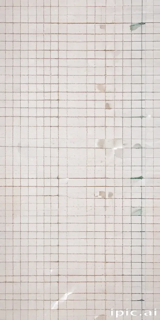 Blank Graph Paper with Light Grid Lines and Subtle Stains Throughout
