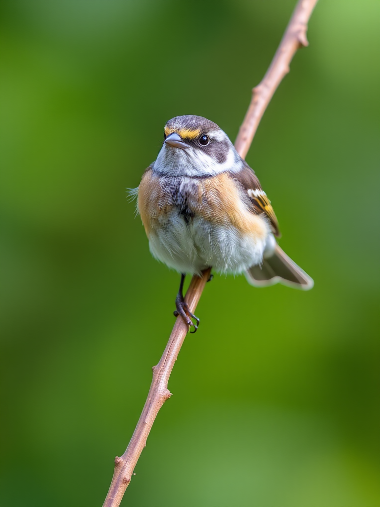 A Vibrant Bird Perched Gracefully on a Thorny Branch Against a Lush ...