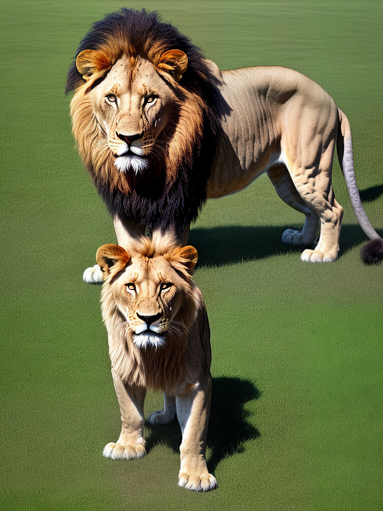 The lion is the most fearsome creature Leo has ever seen.