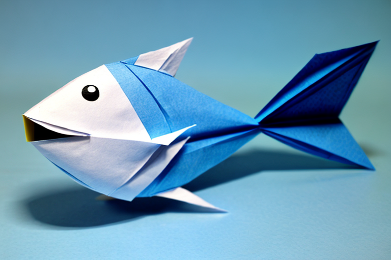 Paper fold fish