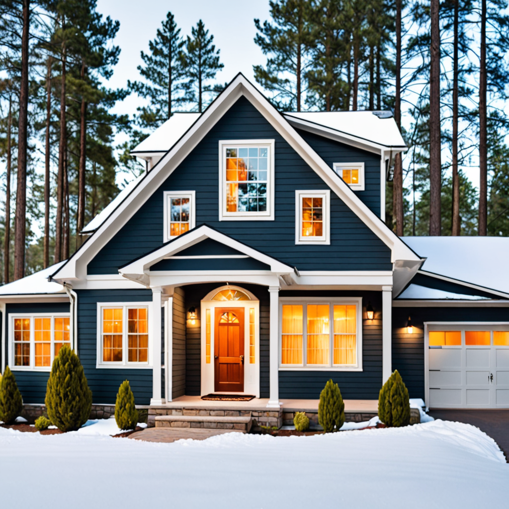 A cozy home surrounded by a protective insurance shield, showcasing a ...