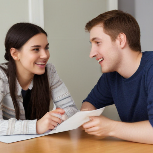 Critical Friend: Two people discussing a project, demonstrating the ...