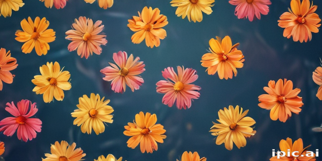 A Colorful Array of Vibrant Flowers Dancing in a Gentle Breeze.