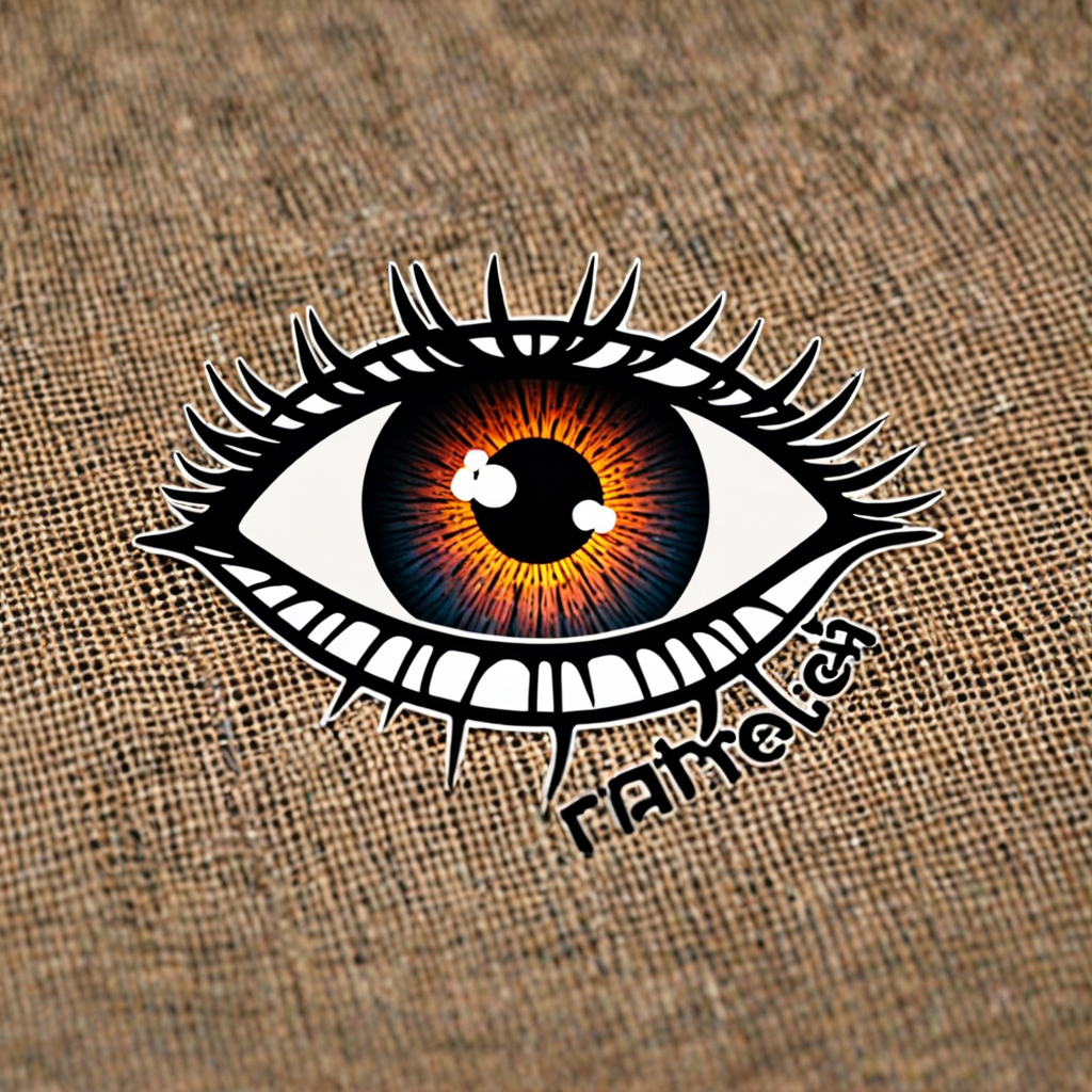 Tired eyes logo for a design company. Logo will look good on front ...