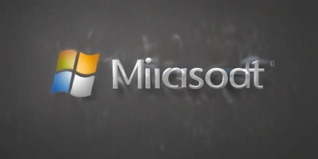 Stylized Logo Design Featuring a Playful Variation of Microsoft Branding.