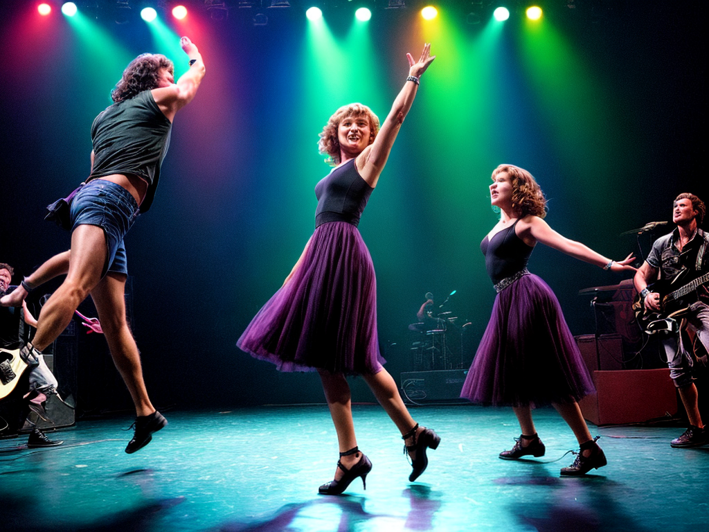 Epic scene from movie Dirty dancing in a heavy metal concert in front ...