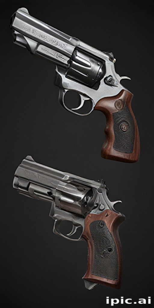 Detailed Display of Two Distinct Revolvers Showcasing Unique Designs ...