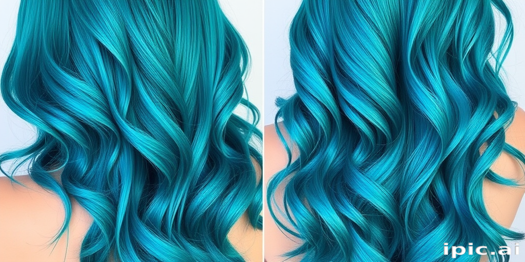 Vibrant Ocean-Inspired Hair: Stunning Turquoise Waves for Bold Style