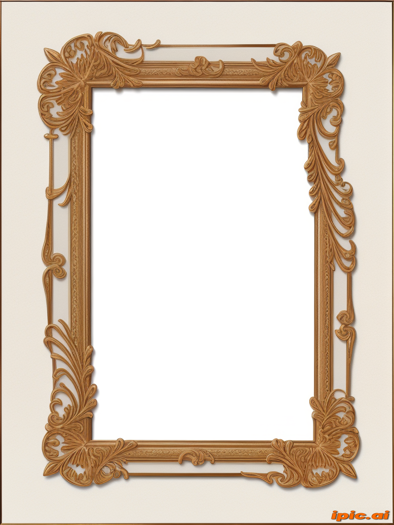 Elegant Ornate Picture Frame Design Ready for Your Favorite Artwork Display