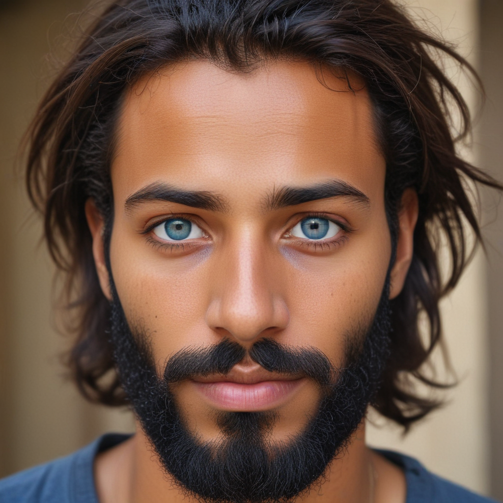 bearded blue eyed mixed ethiopian indian arab armenian italian nordic ...