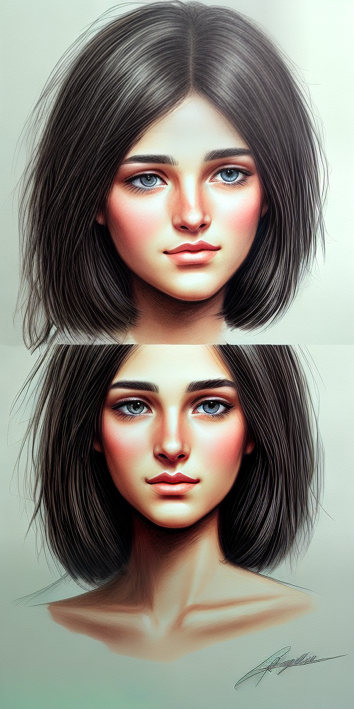 Girl face realistic