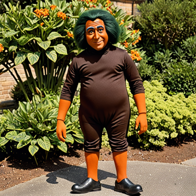 Oompa loompa standing black