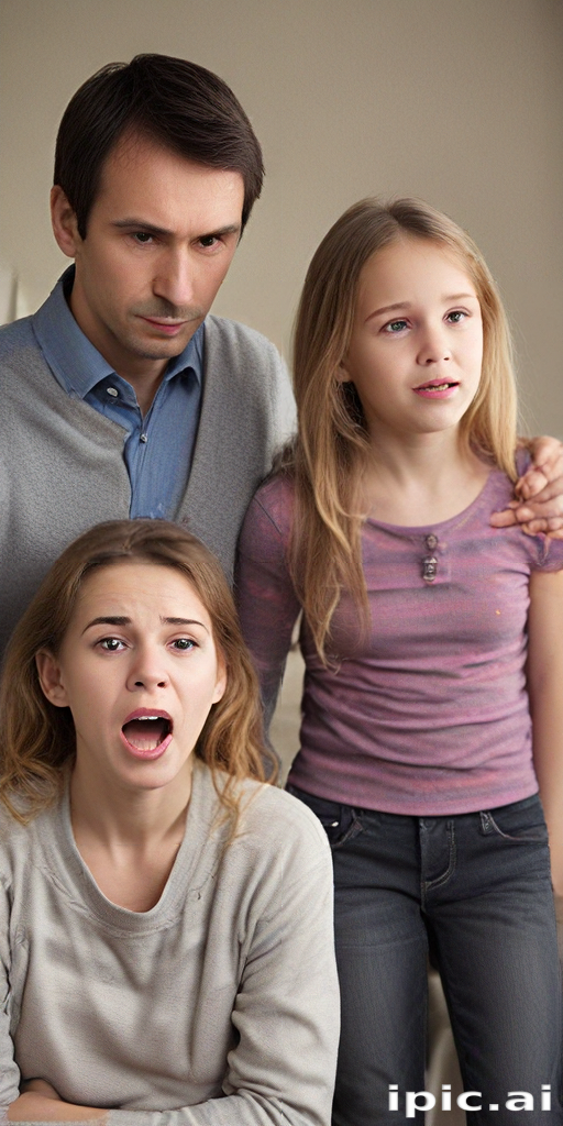 A Family Confronts an Emotional Moment of Distress and Concern Together