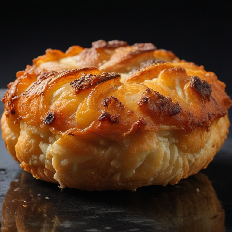Deliciously Golden Brown Pastry with Flaky Layers and Savory Aroma