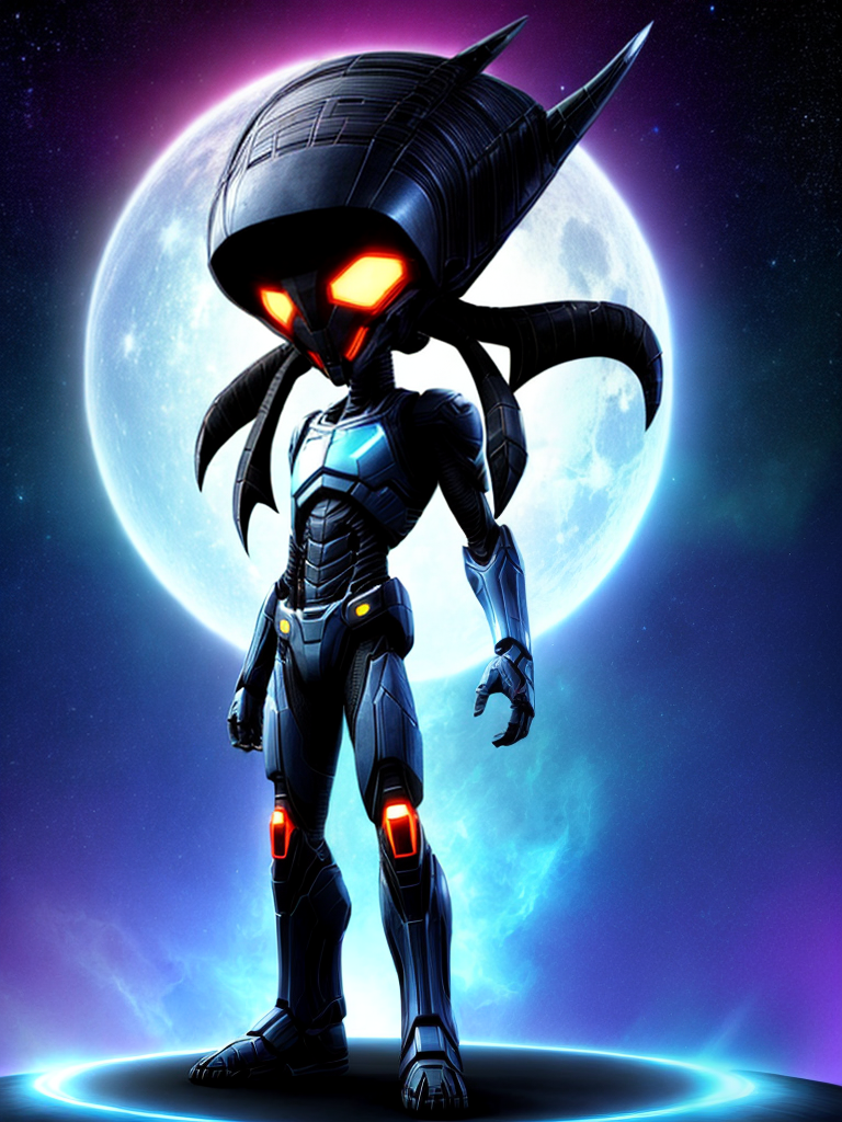 a full body image of a male alien that looks very stylish and is ...