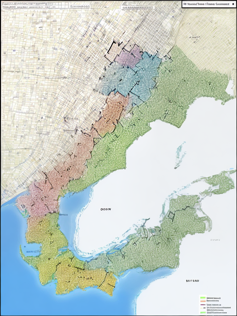 NYC divided into territories. Street map of New York City with mafia ...