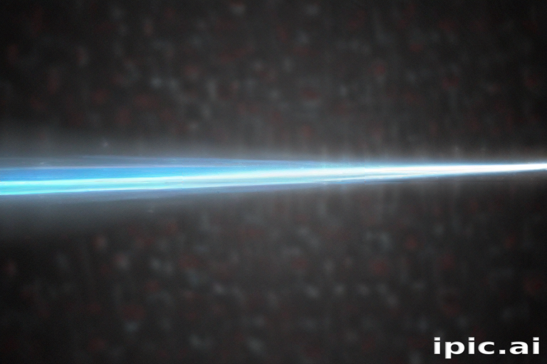 An Abstract Representation of a Bright Light Beam in Motion
