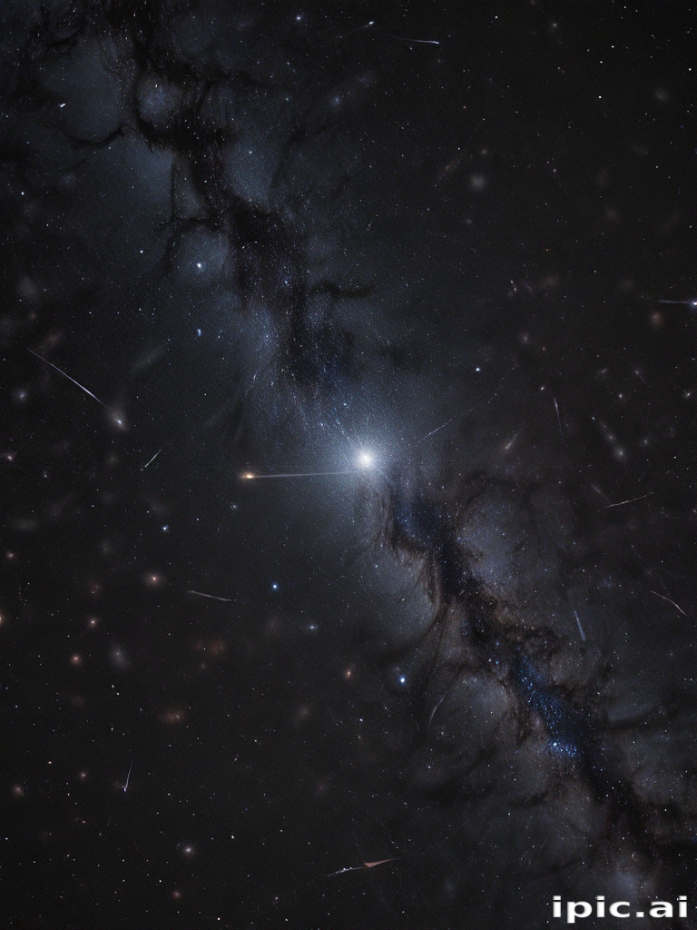 Stunning Galactic View of a Spiraling Galaxy with Star Trails ...