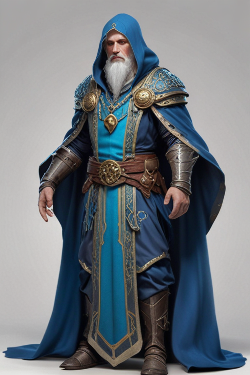 Free Ai Image Generator Fantasy cleric in flowing robe armor. The ...