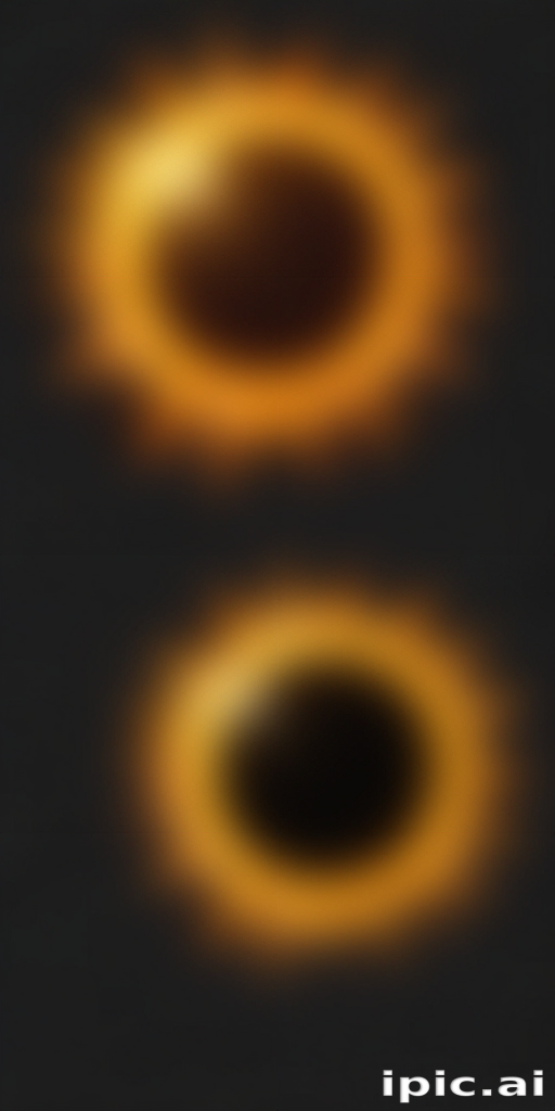 Stunning Visual Representation of a Solar Eclipse with Glowing Effects