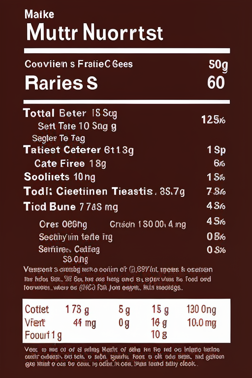 Detailed Nutritional Information and Ingredients List for Muttr Nuorrst ...