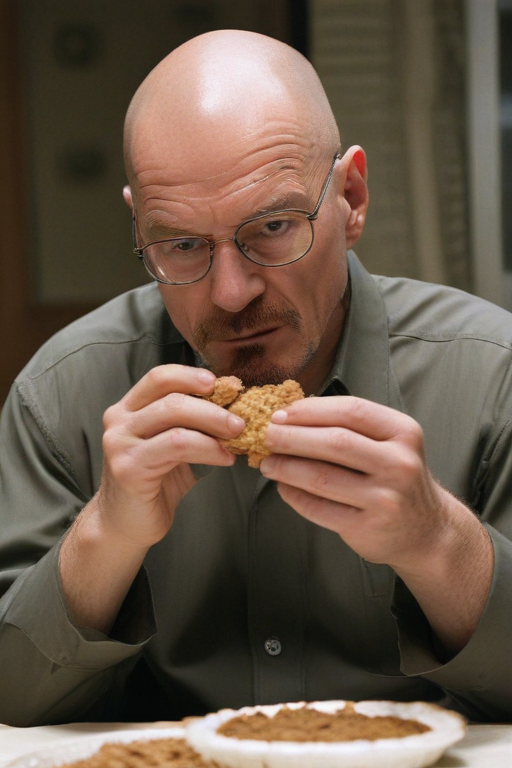 Walter white eating a cookie