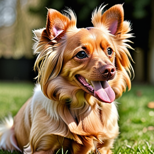 A Playful Dog Enjoying a Sunny Day in the Park Outdoors.