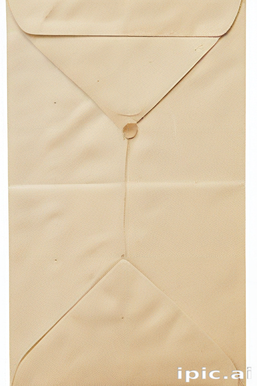 An Unopened Beige Envelope with a Unique Closure Mechanism and Texture