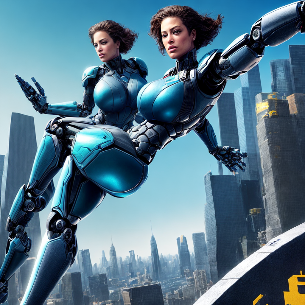 Ashley graham robot arms showing big cleavage and full body with ...