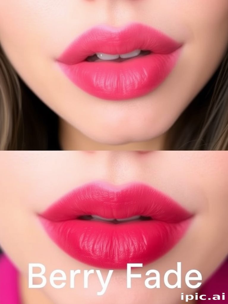 Stylish Berry Fade Lip Look for a Vibrant and Fresh Appearance
