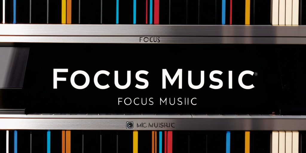 Captivating Visual of Focus Music Branding with Colorful Elements and ...