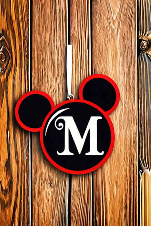 mikey mouse ears with letter DM together official LOGO name disney mouzart