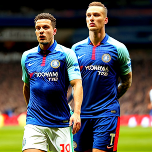 Fat Chelsea fan with Rio at the back