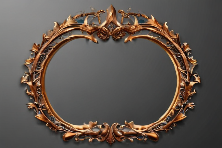 Intricately Designed Ornate Frame with Elegant Detailing and Rich Color
