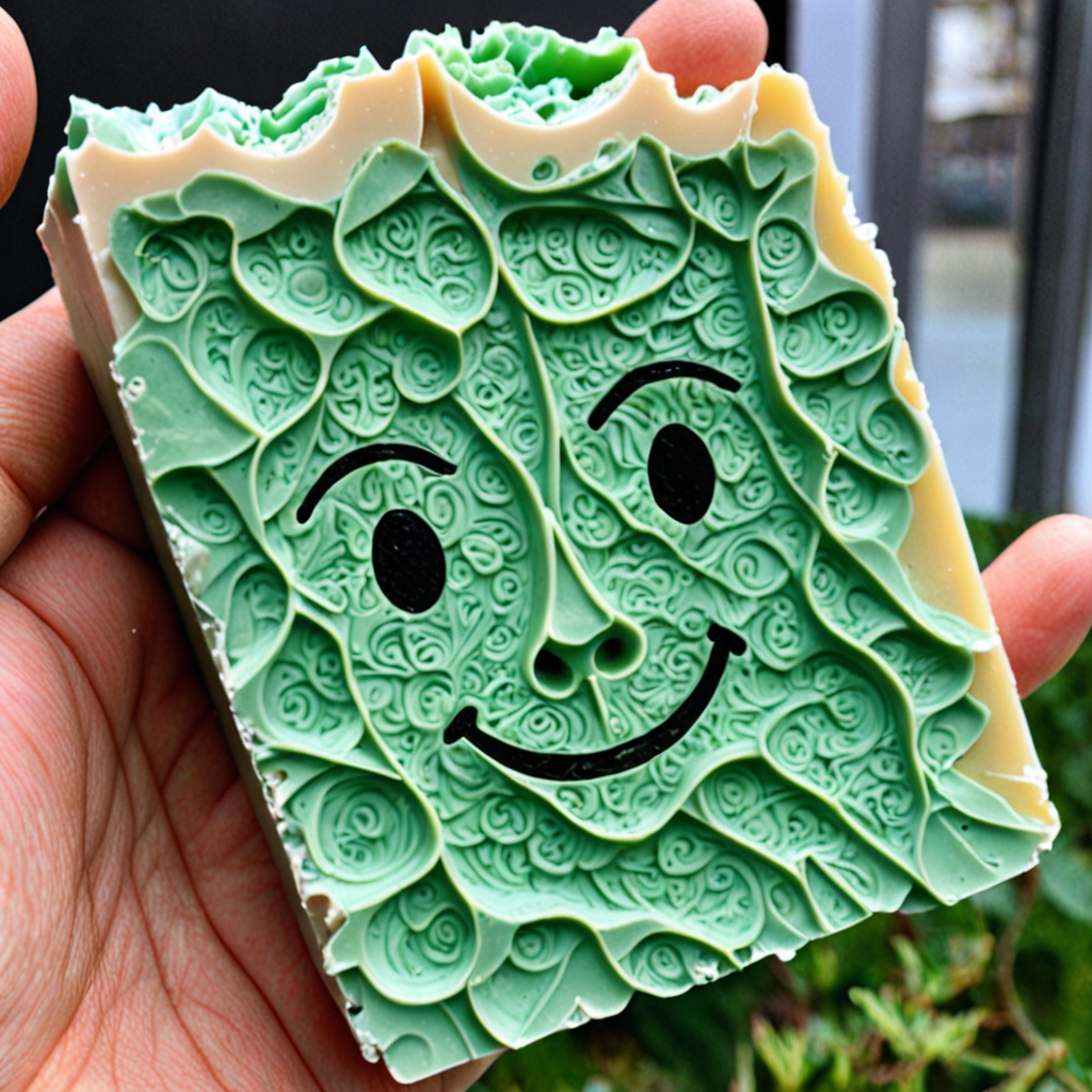 A cute bar of soap with a cuter face