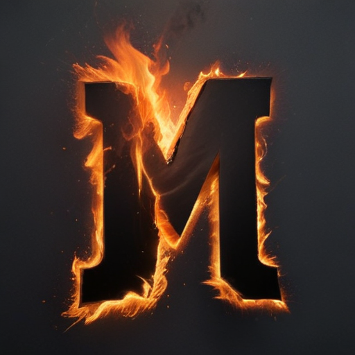 A profile picture that has the letter "m" . It needs to have some sorts ...