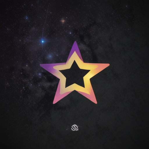 Simple Logo for cosmic themed background with a complicated one glowing ...