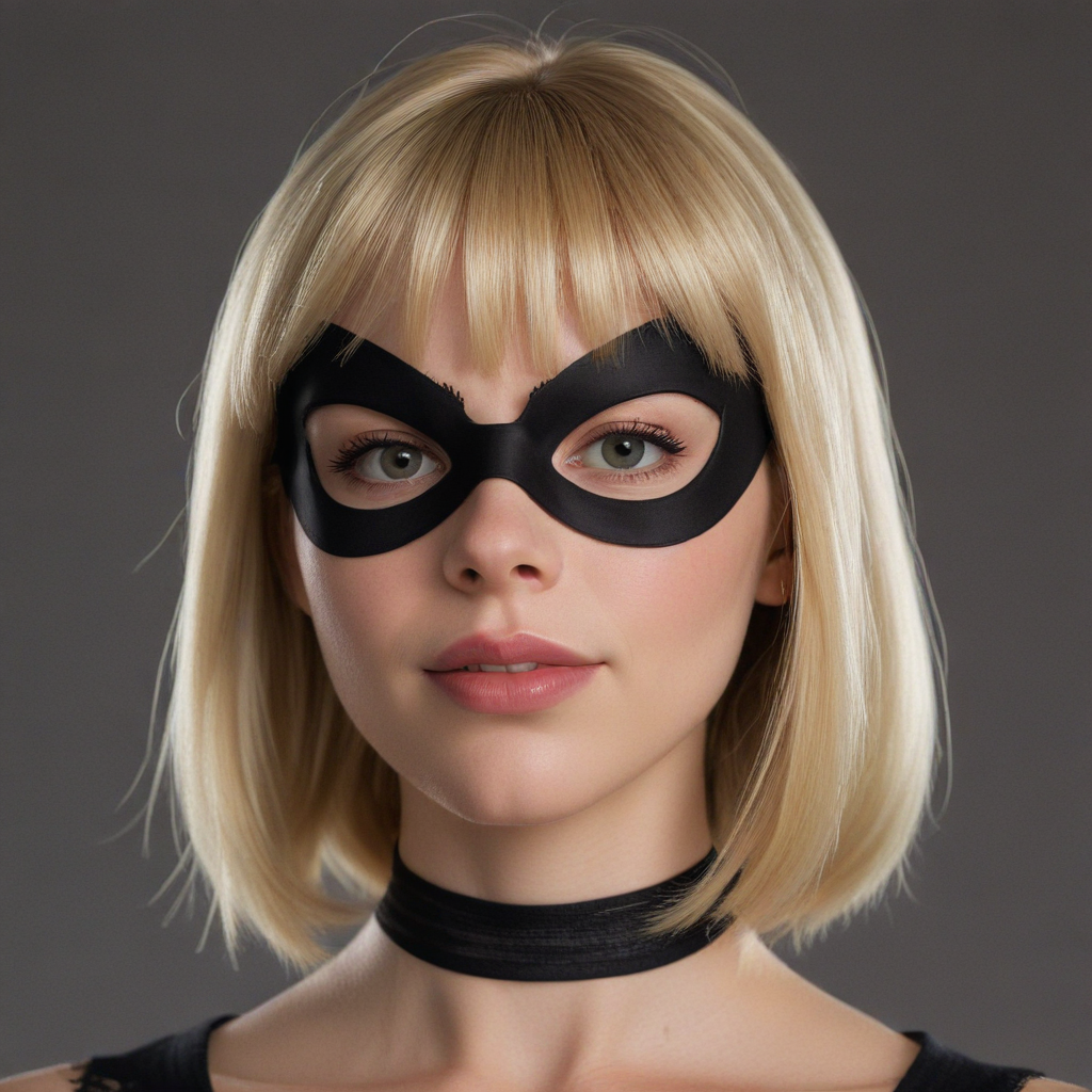 Gwen Stacy Mask Off Facing Backwards