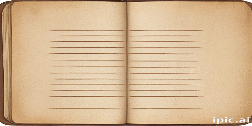 An Open Blank Journal Ready for Your Thoughts and Creative Ideas