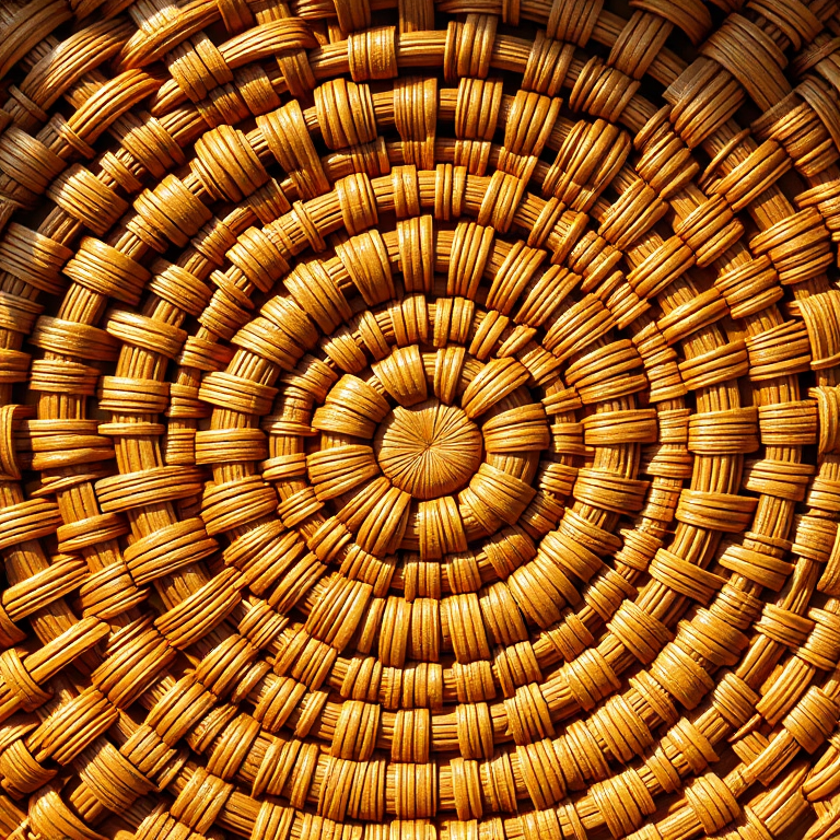 high-resolution image of a woven basket pattern with a warm golden hue ...