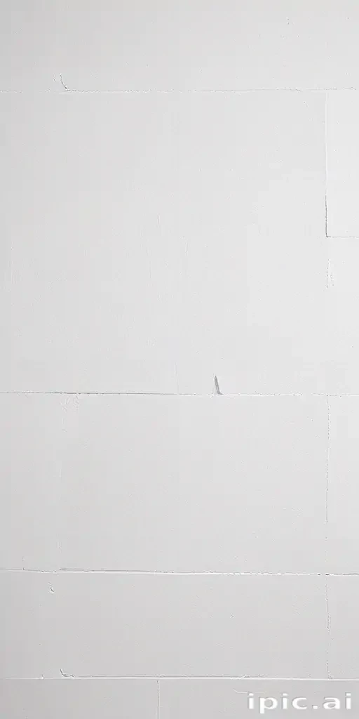 Minimalist White Wall with Subtle Texture and Slight Variations in Shade