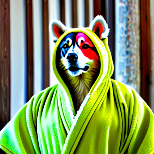 Christian furry in a Munich robe