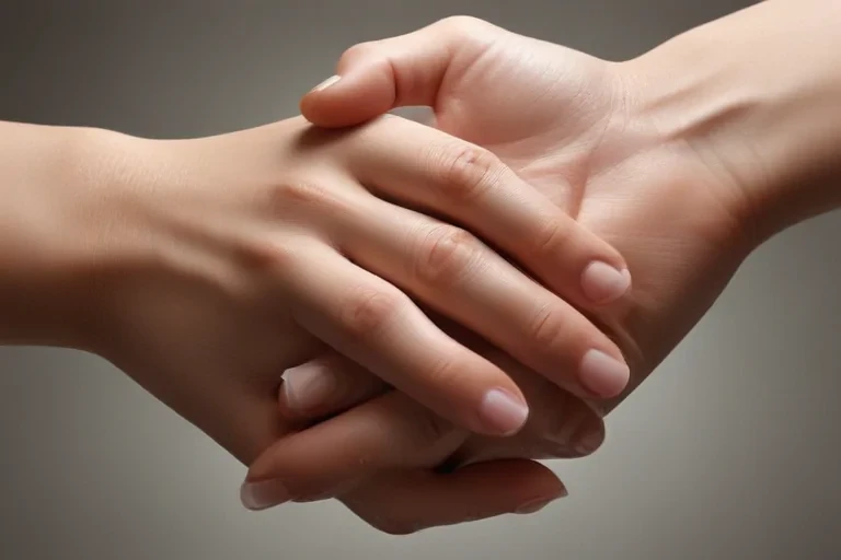 Two Hands Coming Together in a Gesture of Unity and Support.