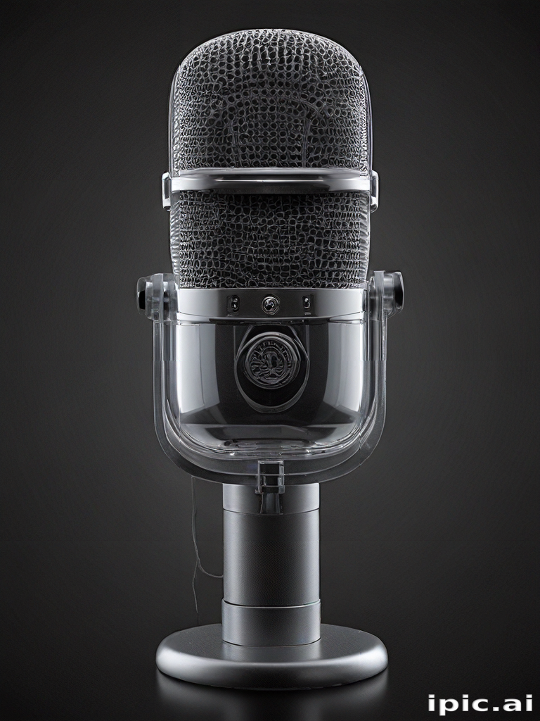 Stylish Microphone Design Showcasing Modern Technology and Artistic ...