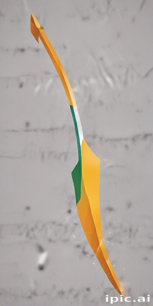 A Vibrant, Abstract Representation of an Elegant Bow Against a Neutral ...