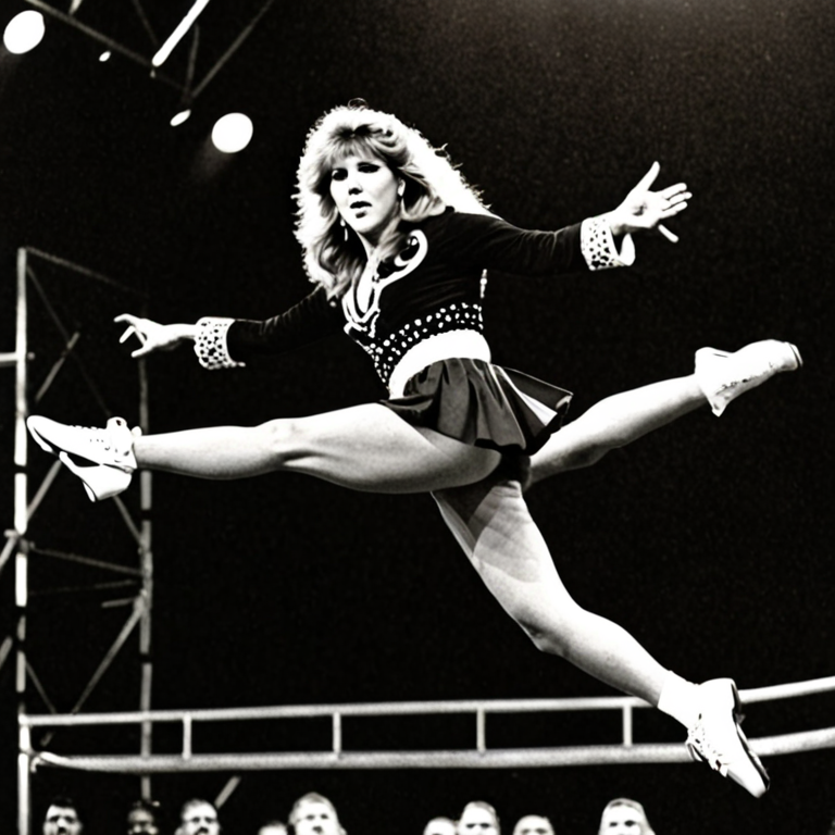 stevie nicks cheerleader high kick