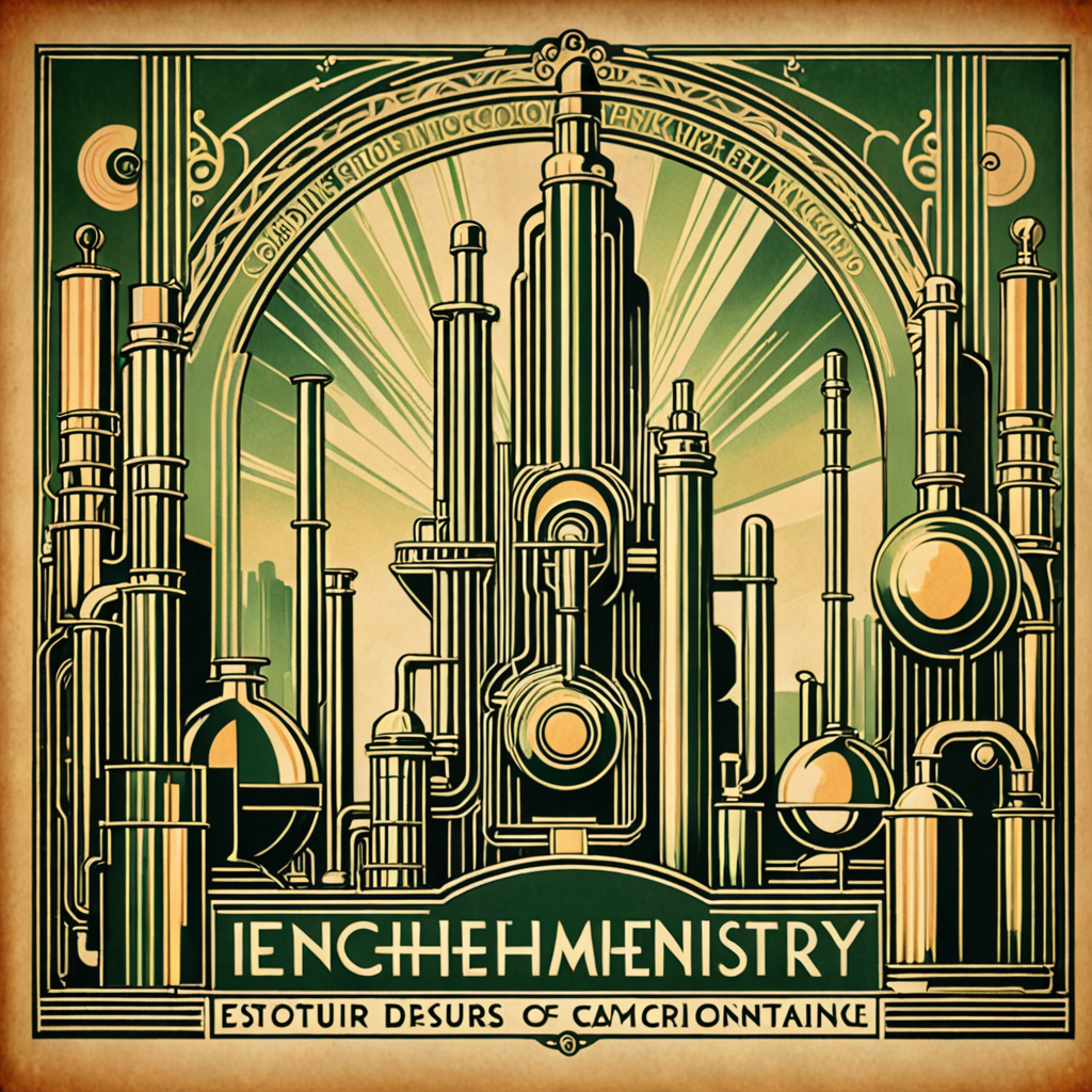 art deco chemistry progress industry propaganda science