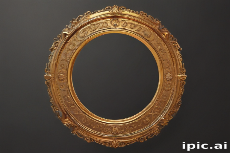 Elegant Vintage Gold Frame Perfect for Displaying Artwork or Photographs